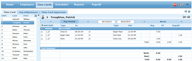 Managing Time Cards in StratusTime Essentials